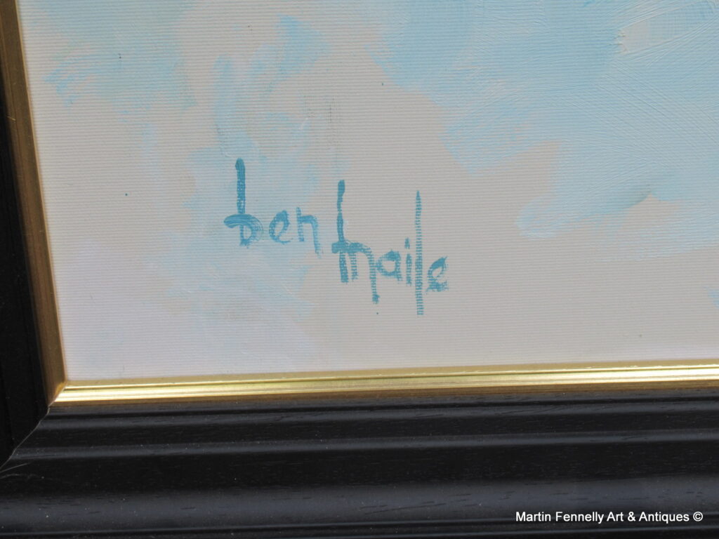 709 Gondolas Venice – Ben Maile 1922-2017 – Oil on Canvas – Martin Fennelly