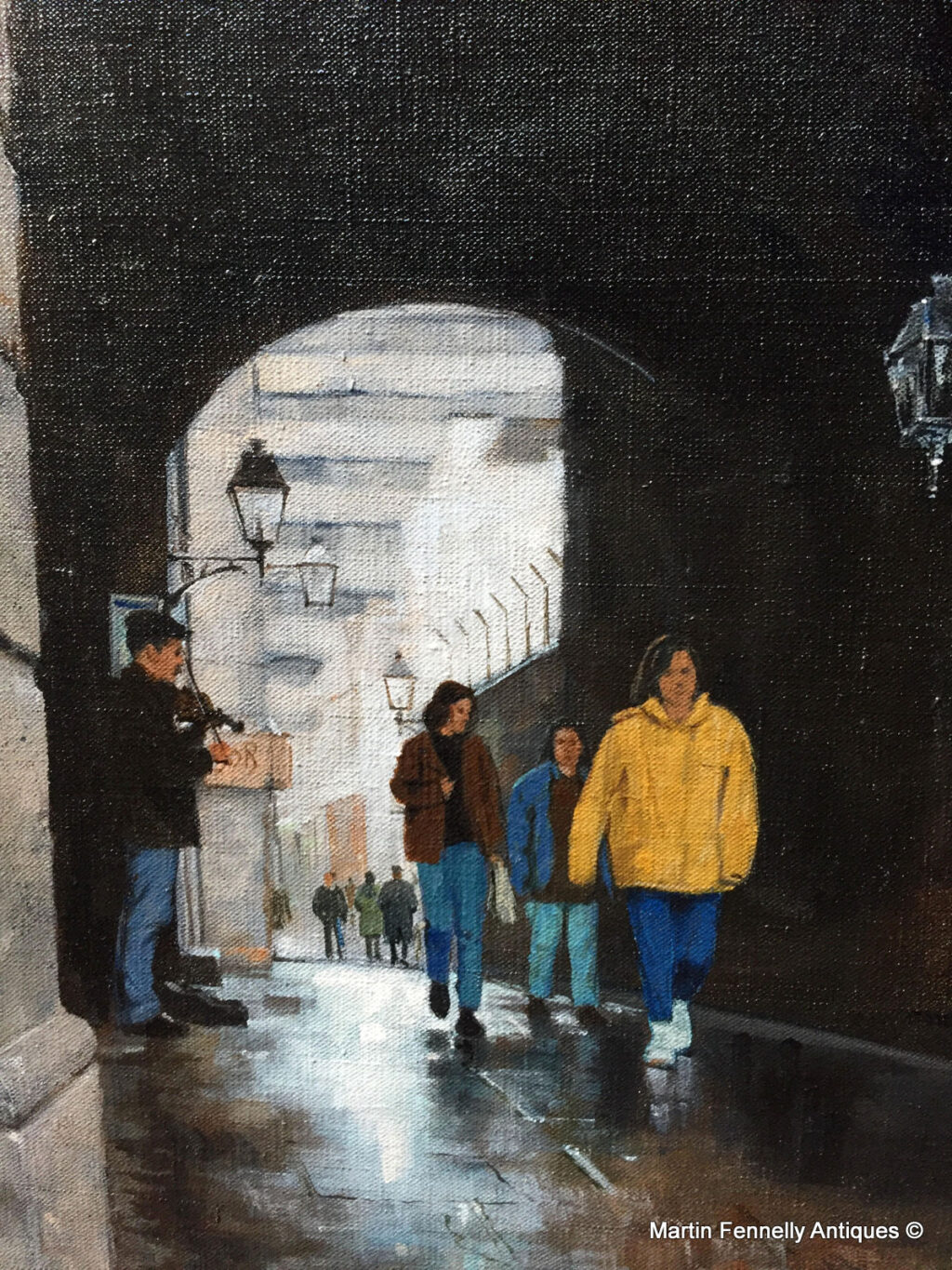 633 Sold Ted Jones – Oil on Canvas – Merchants Arch Dublin – Circa 1992 ...