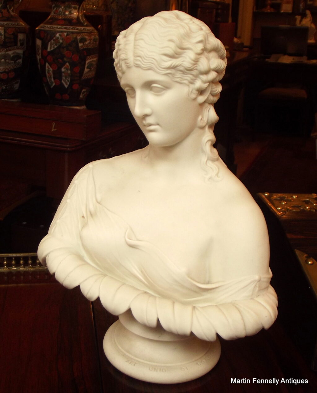 808 Sold Copeland Parian Bust of Clytie - 1868 - Martin Fennelly