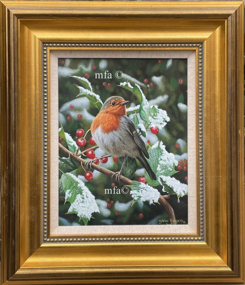 008 Sold ‘First Snow’ Oil on Panel Steve Burgess (Born 1960) – Martin ...
