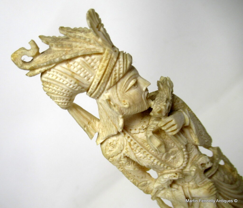 437 Antique Carved Bone Figure of Chinese Dignitary Male 19th Century ...