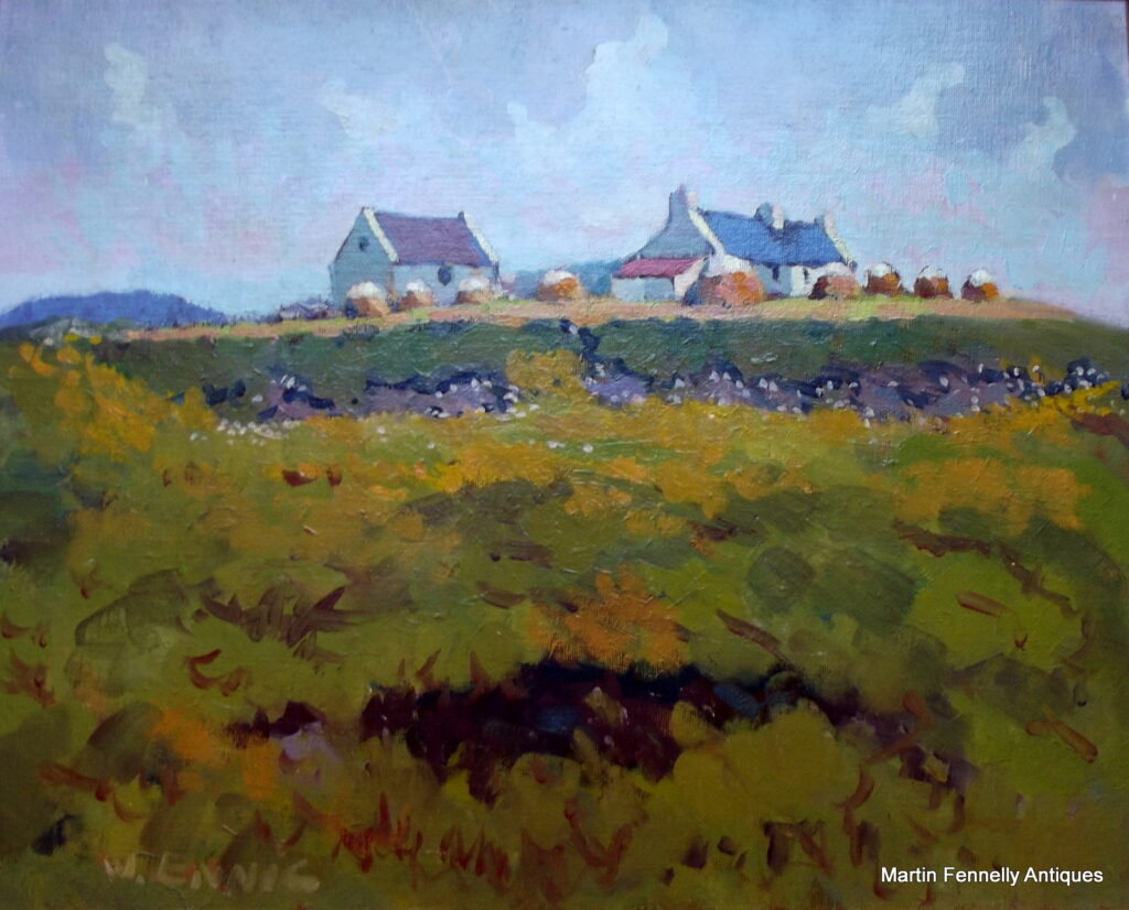 338 William Ennis – Irish Artist – Connemara Cottages – Martin Fennelly