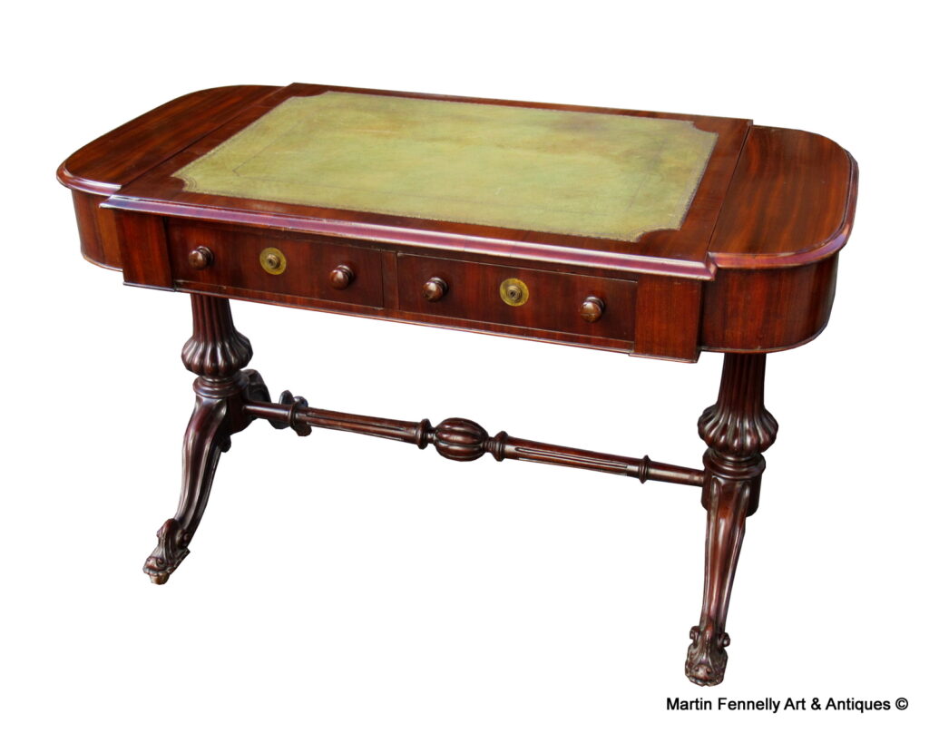 839 Sold Victorian Mahogany Desk - Circa 1890 - Rare Design - Martin ...