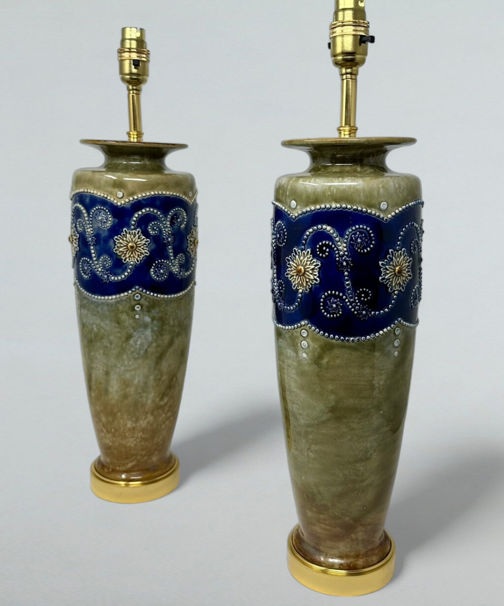 451 Sold Antique Pair Porcelain Royal Doulton Ceramic Art Nouveau ...