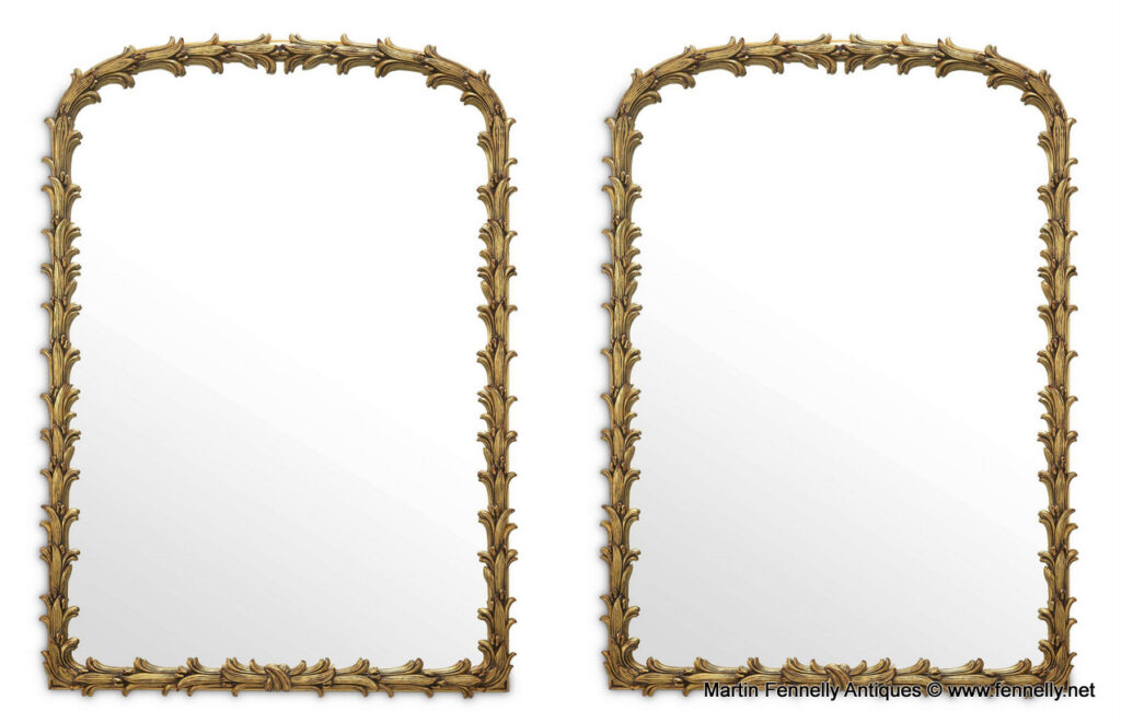 203 Sold Pair of Mirrors finished in Antique Gold – Lovely Size ...